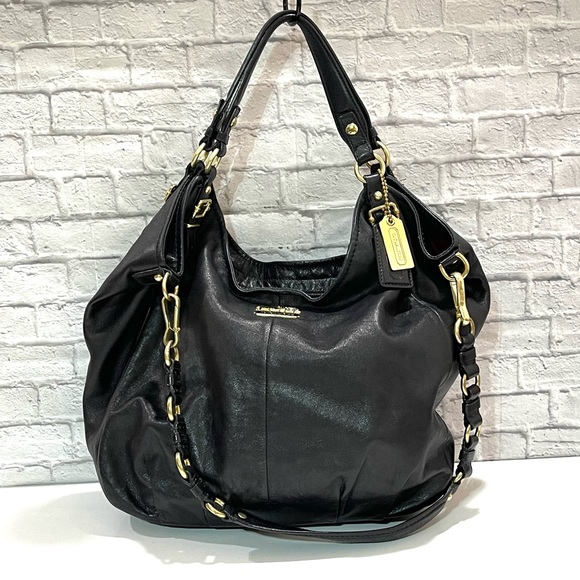 Coach | Bags | Coach 5958 Madison Black Leather Large Convertible ...